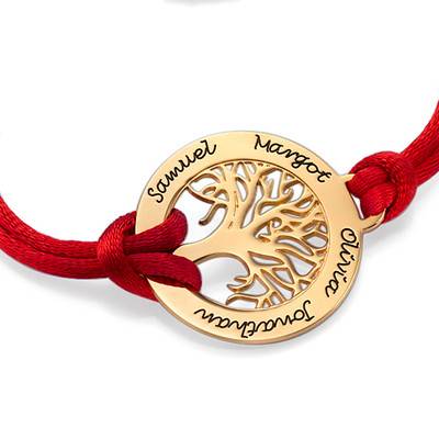 Personalized Family Tree Bracelet in Gold Plating | Forever My