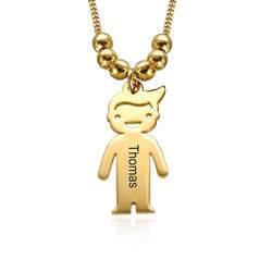 Personalized Kids Charm Necklace for Mom in Gold Plating | Forever My